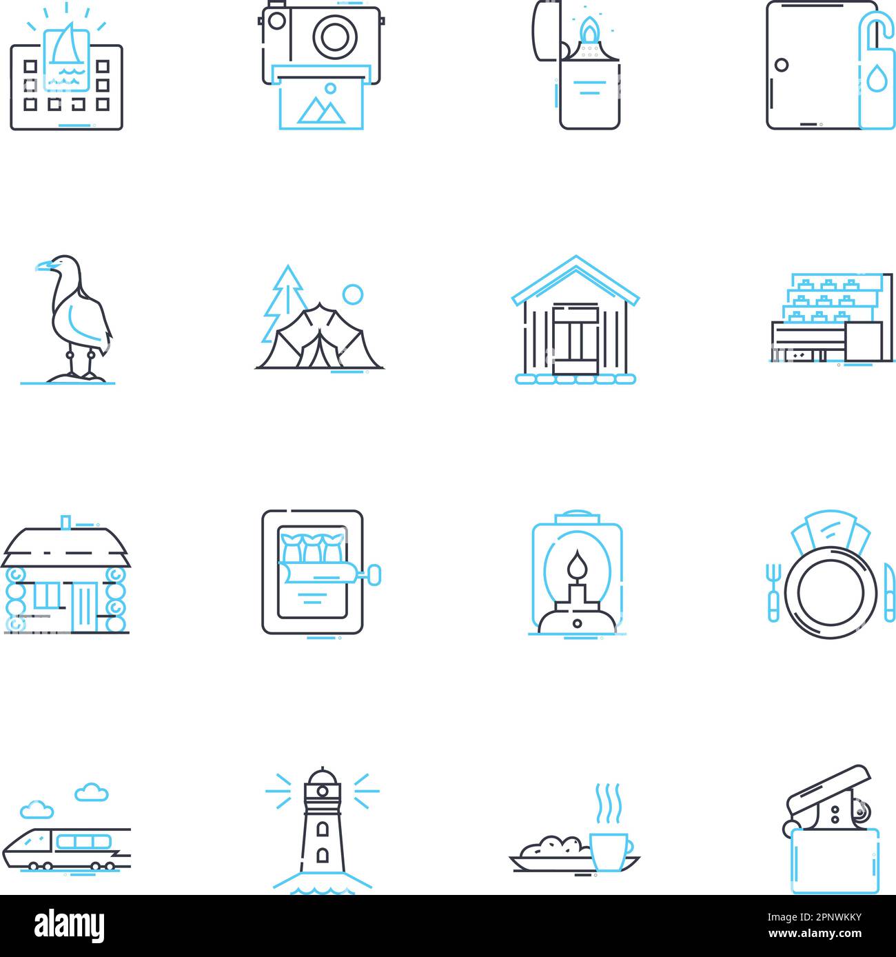 Autonomous vehicles linear icons set. Automation, Self-driving ... Autonomous vehicles linear icons set. Automation, Self-driving ...