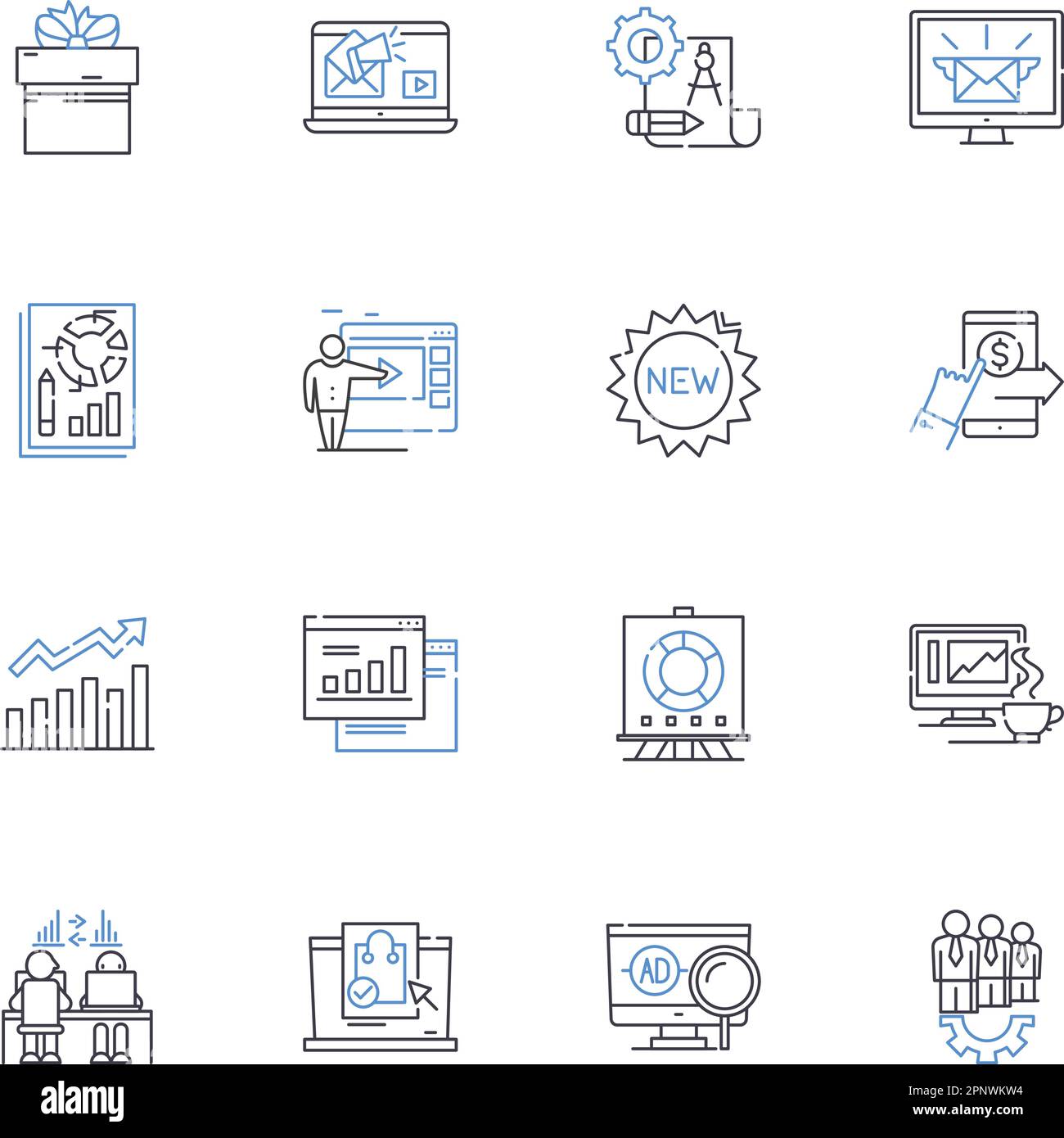Pricing strategy line icons collection. Profitability, Discounts ...