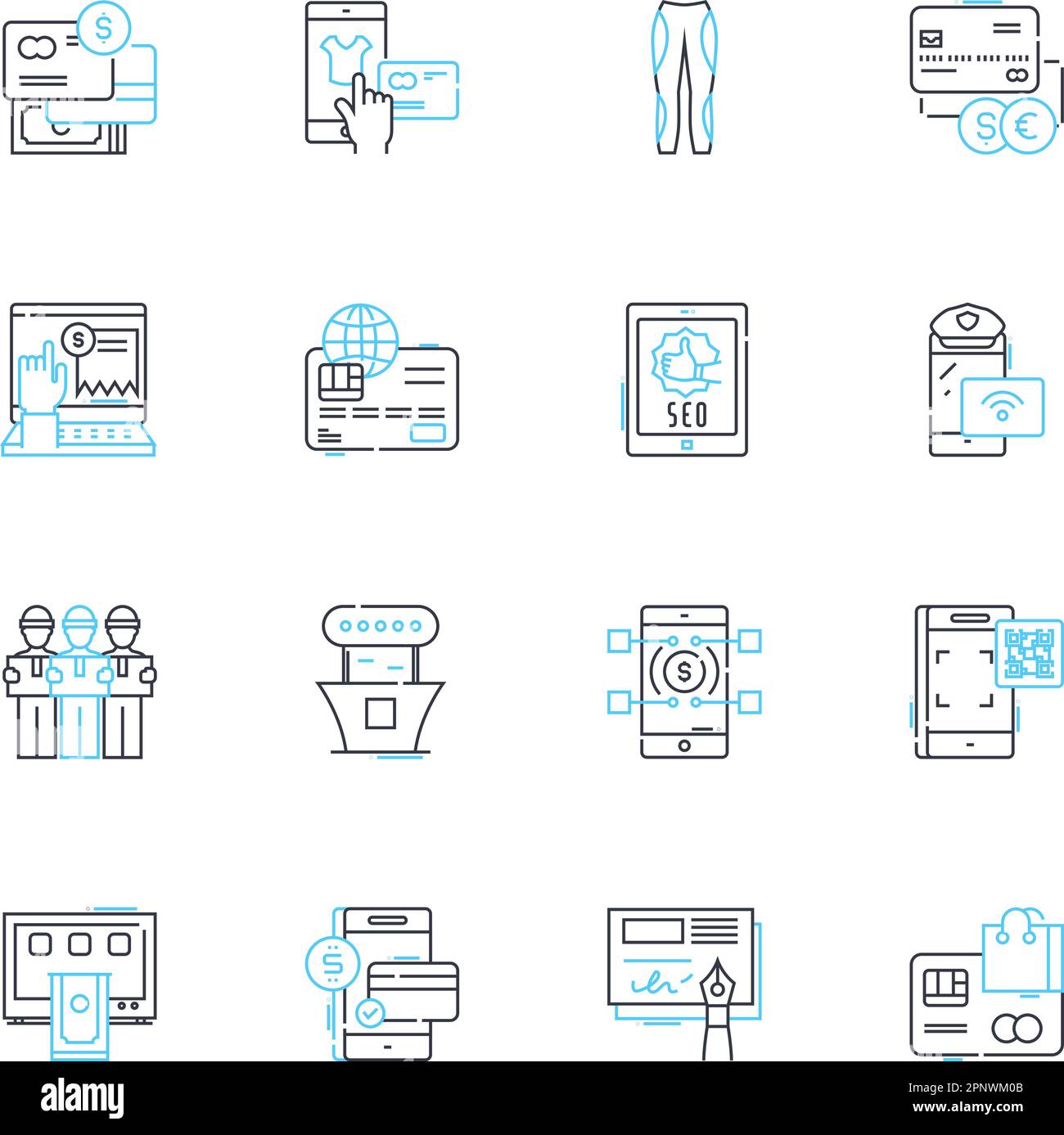 Price tag linear icons set. Cost, Value, Expense, Budget, Sales ... Price tag linear icons set. Cost, Value, Expense, Budget, Sales ...