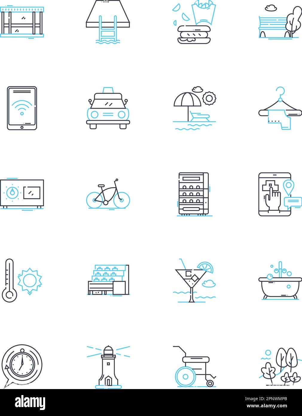 Mindful meditation linear icons set. Mindfulness, Awareness ...