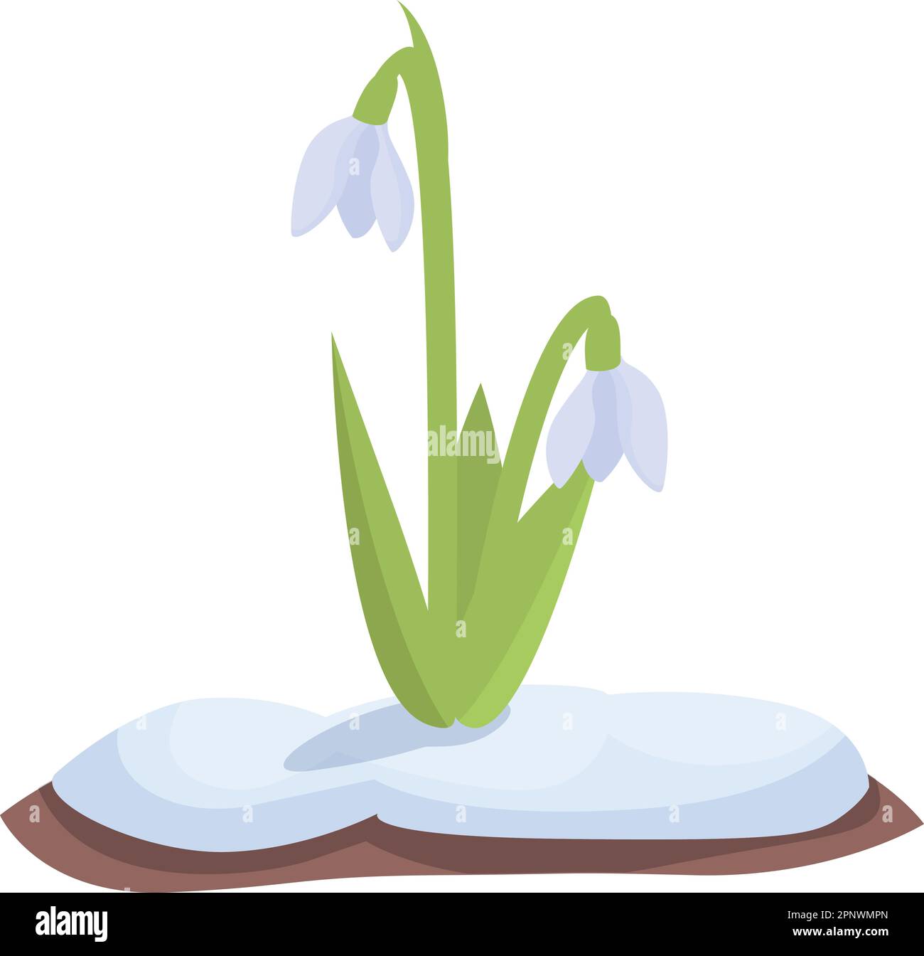 Spring flower icon cartoon vector. Grass flower. Flora summer Stock ...