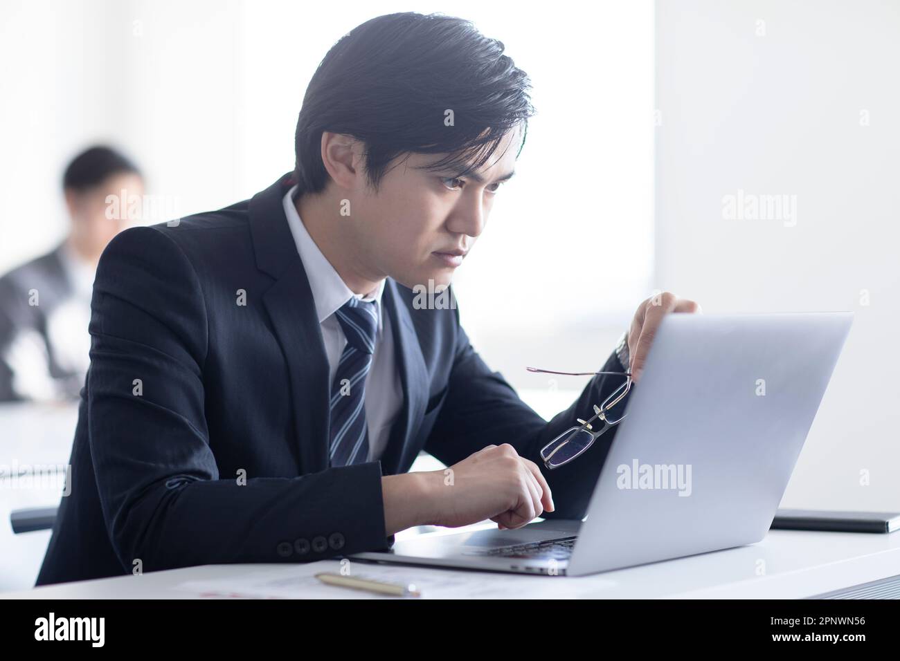 Computer businessman hi-res stock photography and images - Alamy