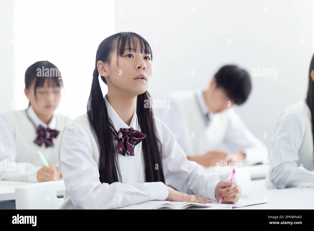 High school students taking a class Stock Photo - Alamy