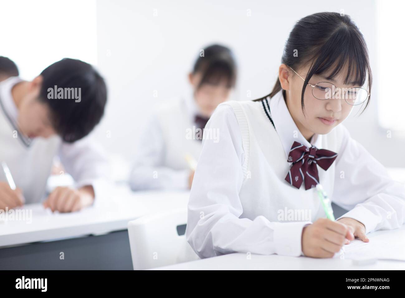 High school students taking a class Stock Photo - Alamy