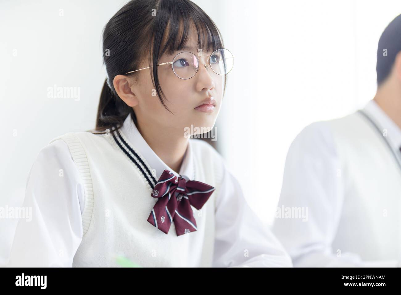 Japanese high school students studying hi-res stock photography and ...