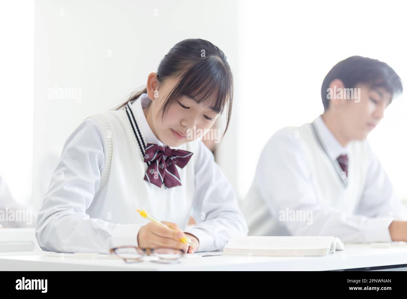 High school students taking a class Stock Photo - Alamy