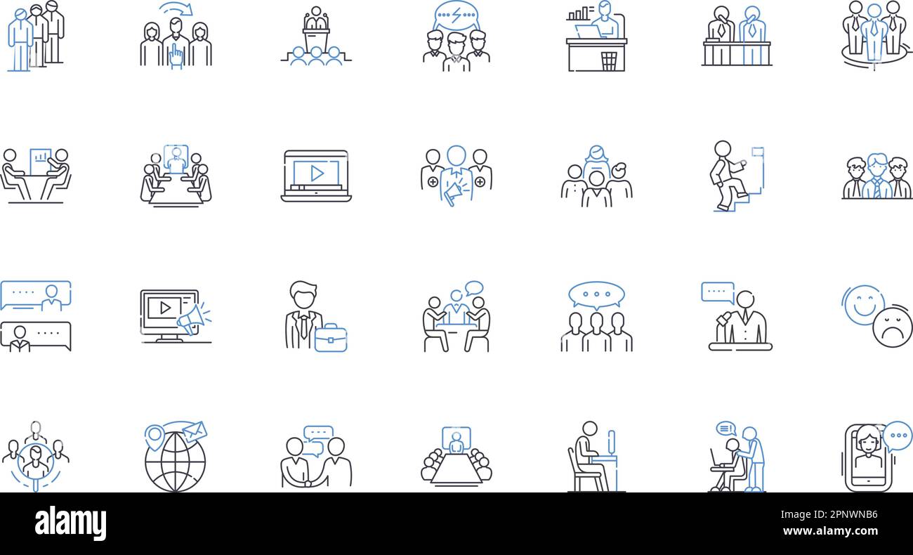 Brand publicity line icons collection. Promotion, Advertising, Exposure ...