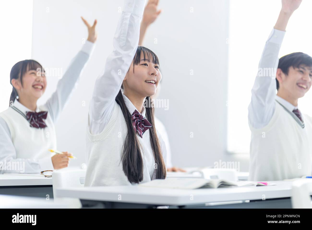 High school students taking a class Stock Photo - Alamy