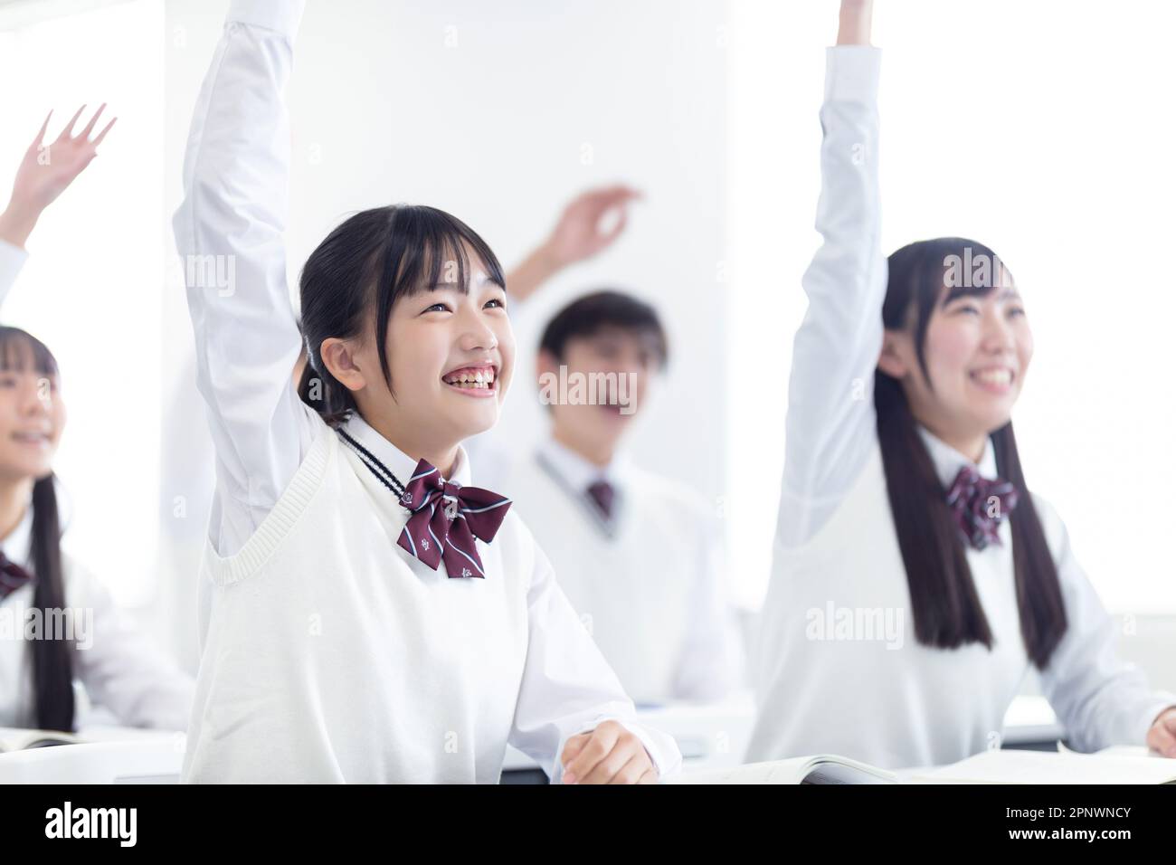 High school students taking a class Stock Photo - Alamy