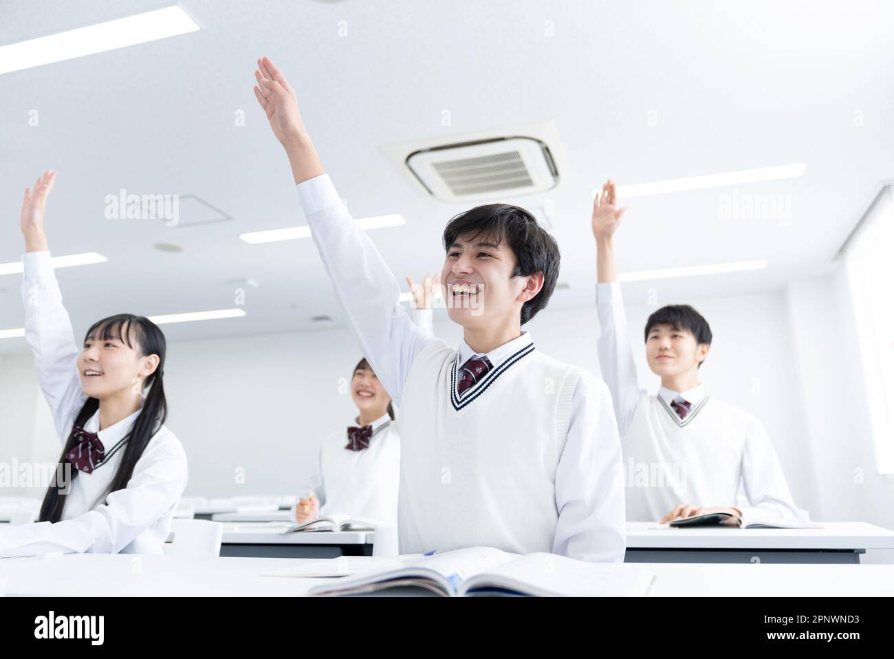 High school students taking a class Stock Photo - Alamy
