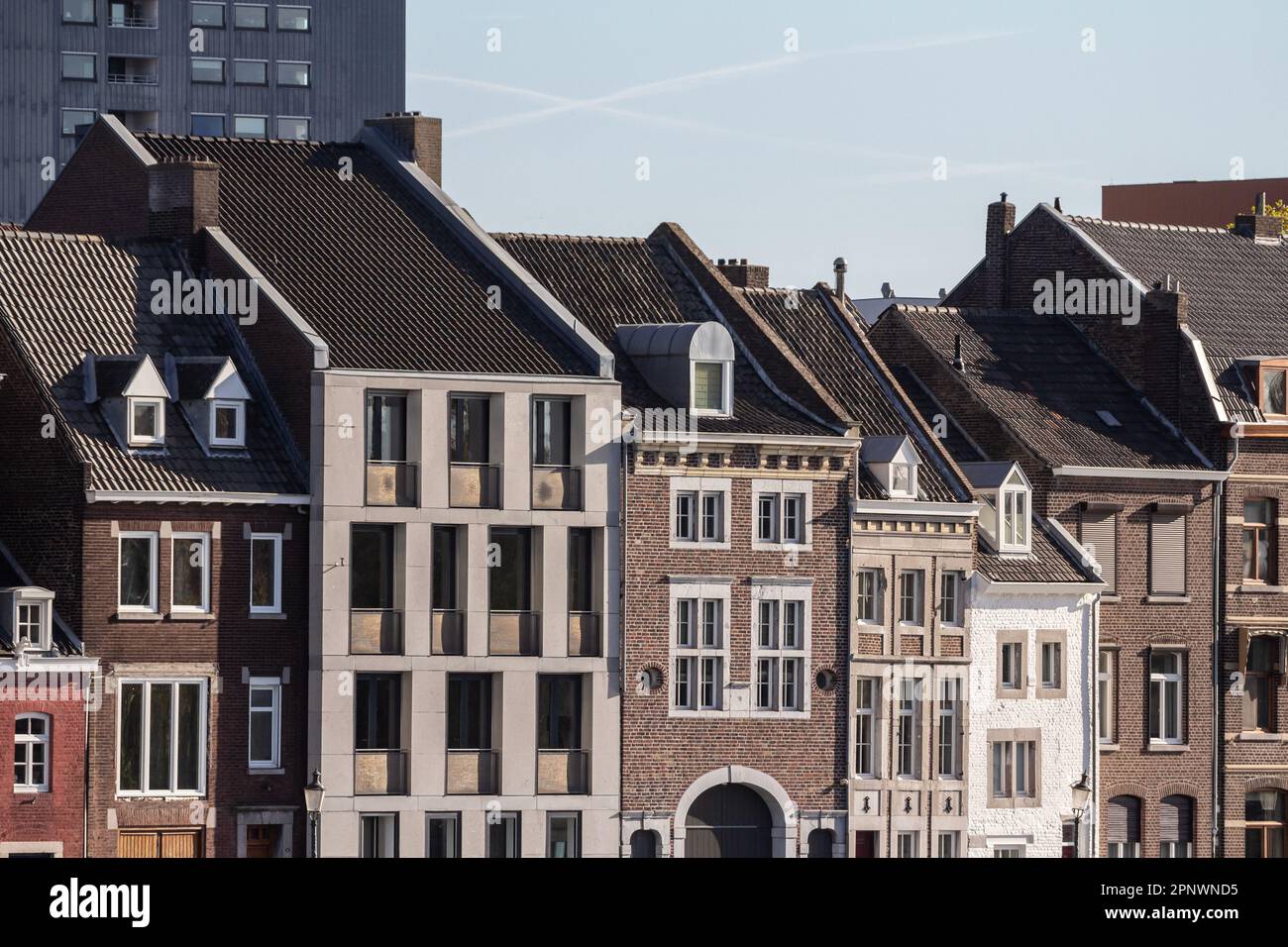 Picture of a typical facade of dutch architecture in the city center of ...