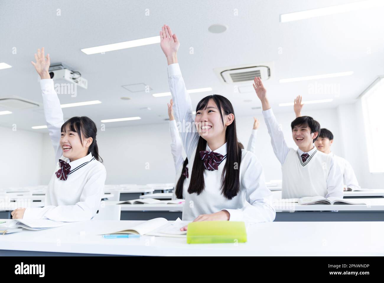 High school students taking a class Stock Photo - Alamy