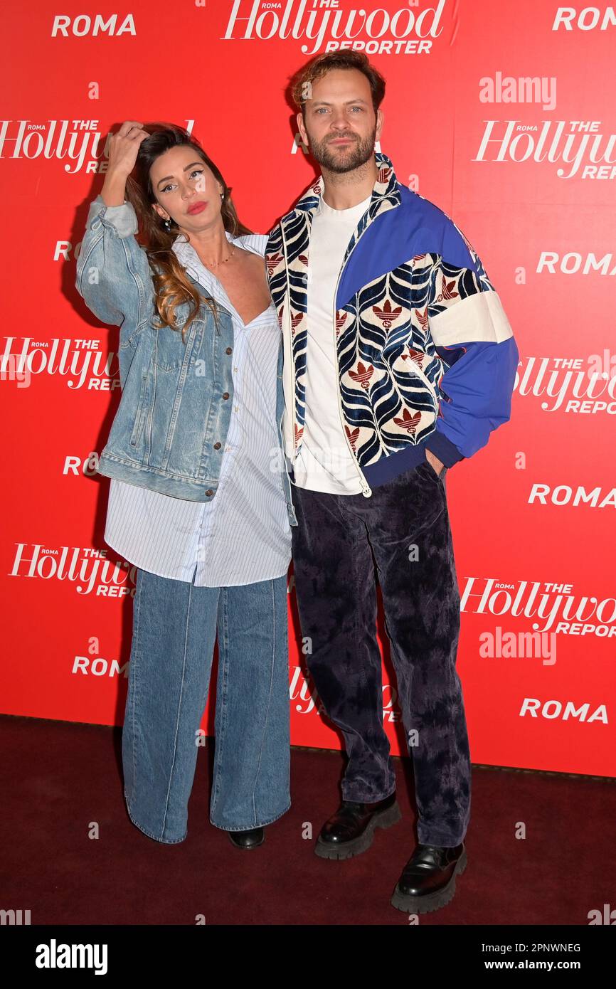 Rome, Italy. 20th Apr, 2023. Irene Forti (l) and Alessandro Borghi (r ...