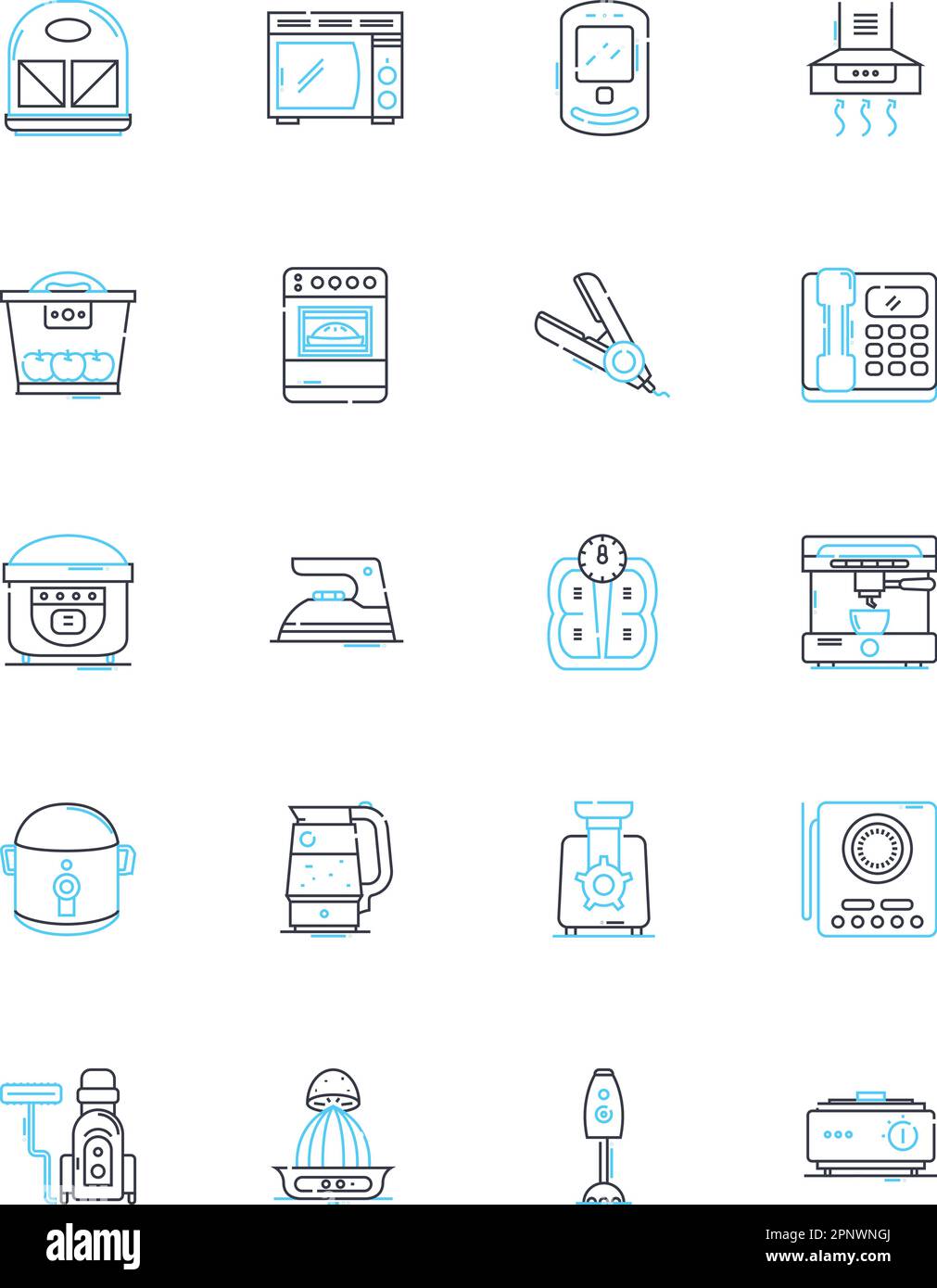 Complements linear icons set. Enhance, Support, Complete, Supplement ...