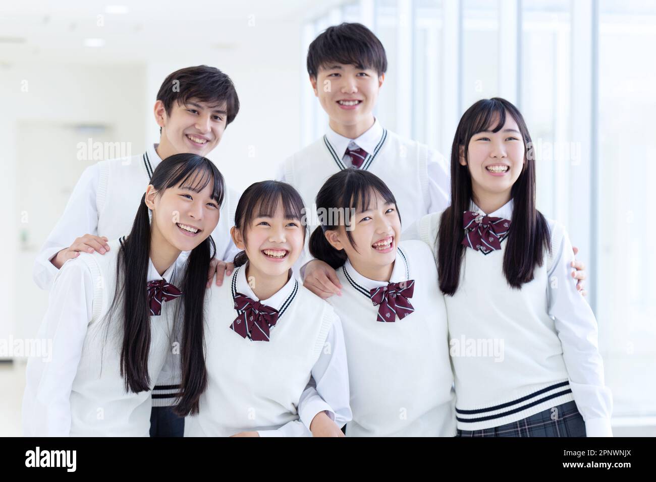 Portrait of high school students Stock Photo - Alamy