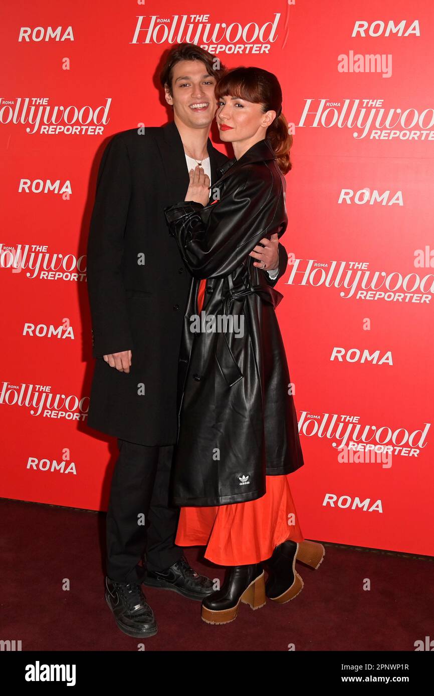 Rome, Italy. 20th Apr, 2023. Luigi Bruni (l) and Andrea Delogu (r ...