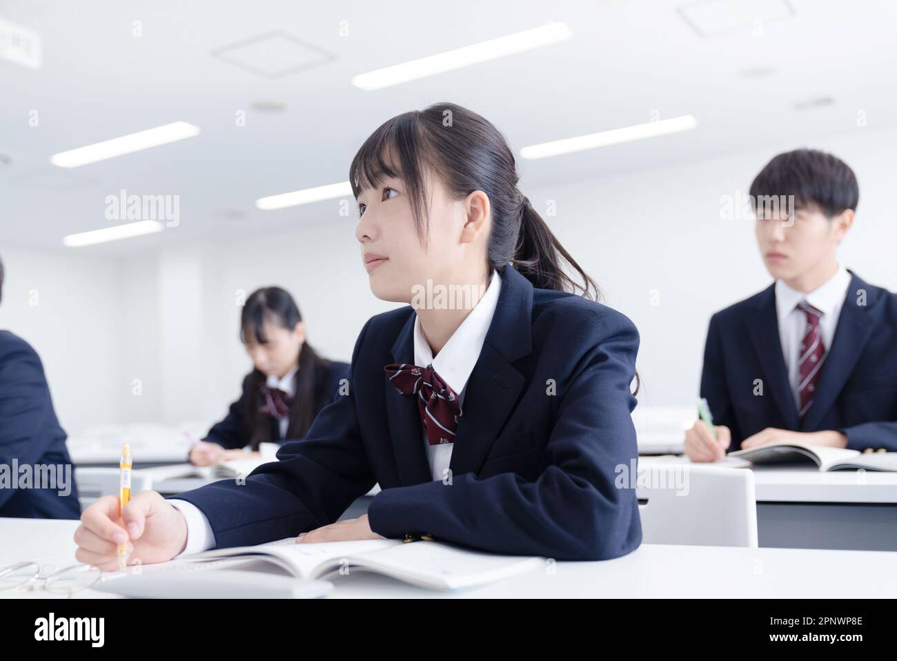 High school students taking a class Stock Photo - Alamy