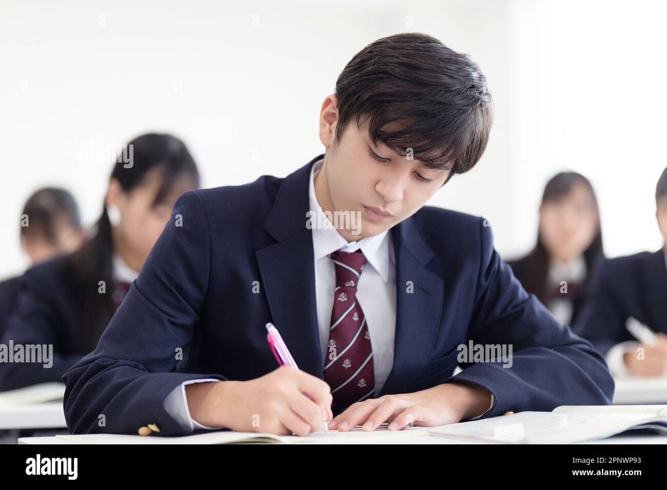 High school students taking a class Stock Photo - Alamy