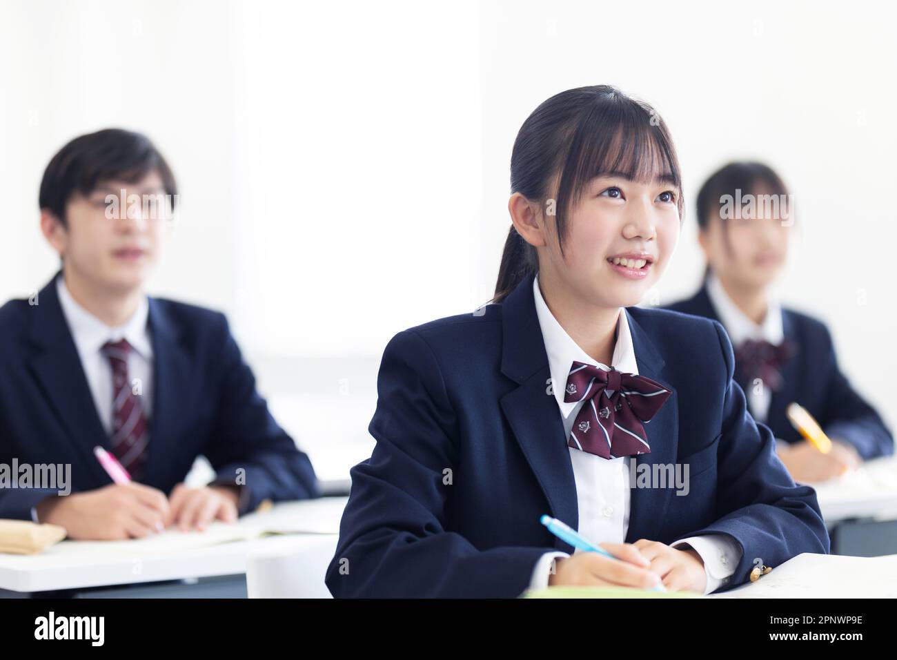 High school students taking a class Stock Photo - Alamy