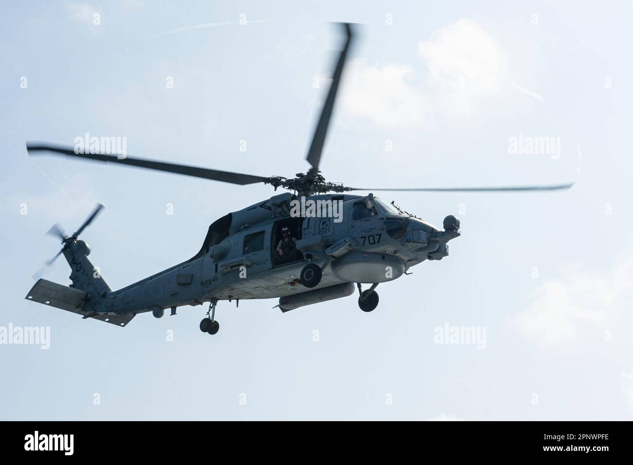 230416-N-NH267-2091 ARABIAN SEA (April 16, 2023) An MH-60R Seahawk ...