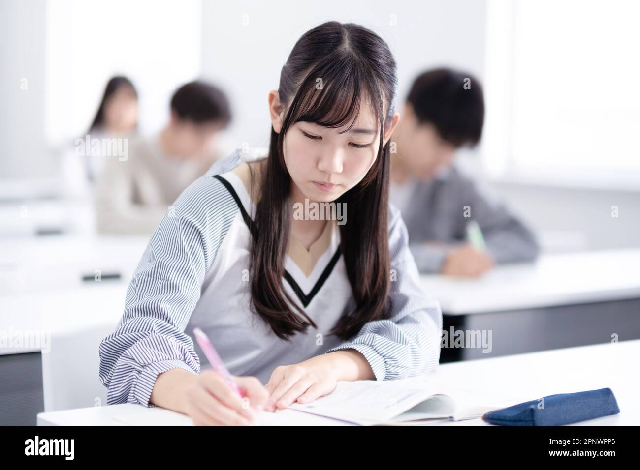 Students taking a class Stock Photo - Alamy