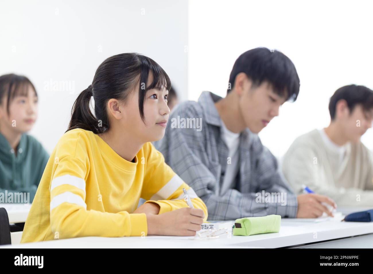 High school students taking a class Stock Photo - Alamy