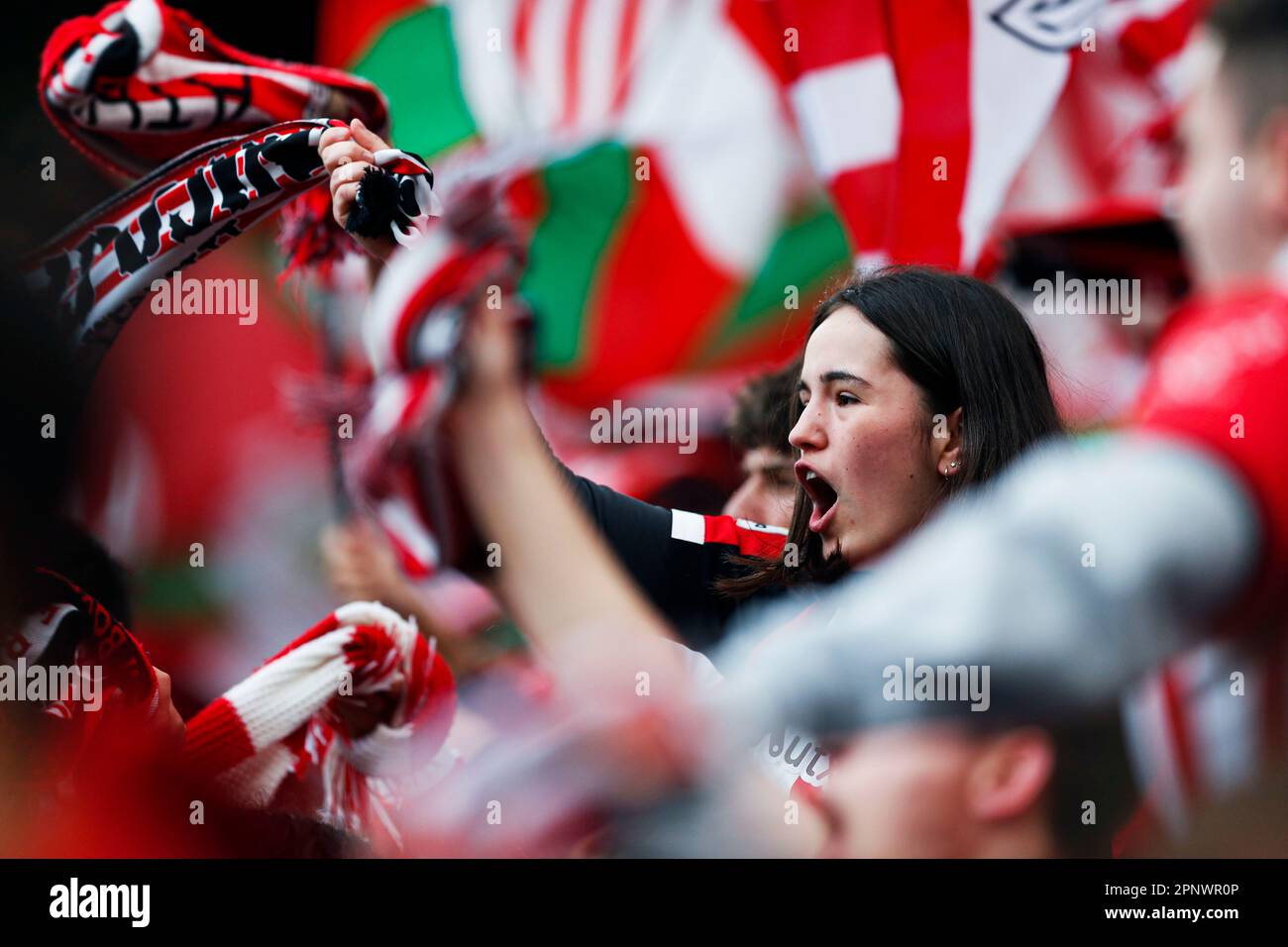 Bilbao, Spain. Credit: D. 15th Apr, 2023. Bilbao fans (Bilbao) Football ...