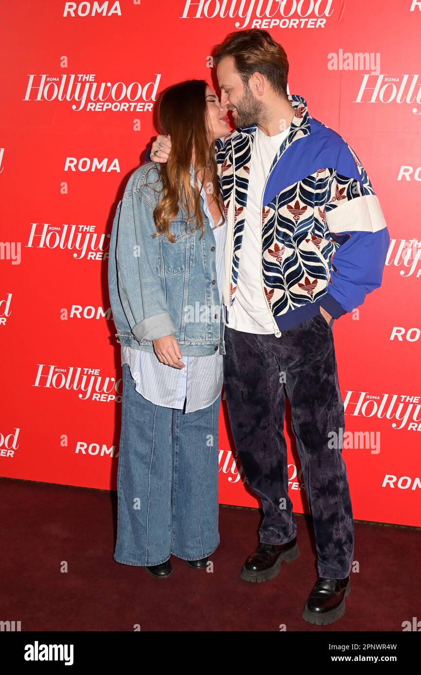 Rome, Italy. 20th Apr, 2023. Irene Forti (l) and Alessandro Borghi (r ...