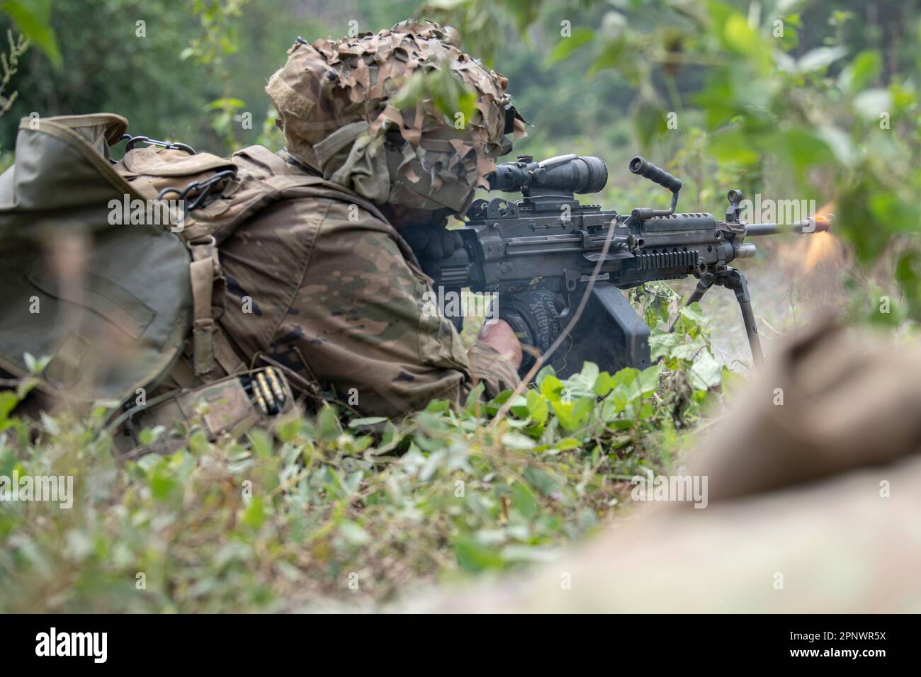 U.S. Army Pfc. Bryan Howe, an infantryman with 25th Infantry Division ...