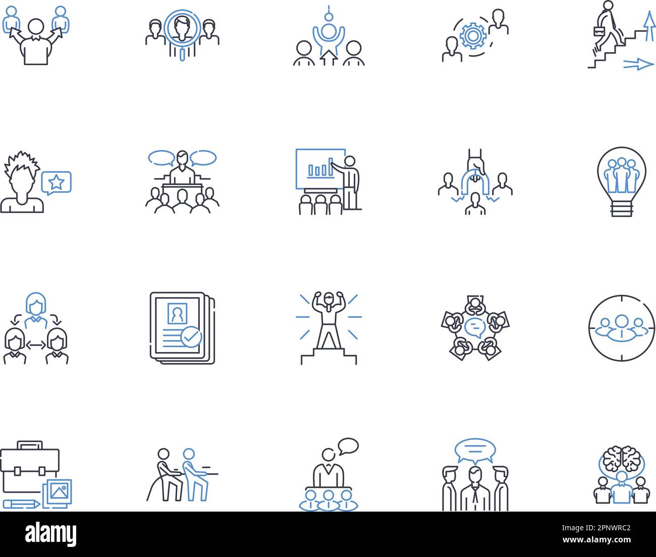 Teammates line icons collection. Collaboration , Unity , Synergy ...