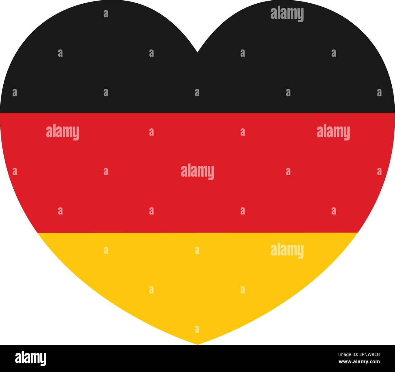 Germany flag heart hi-res stock photography and images - Alamy