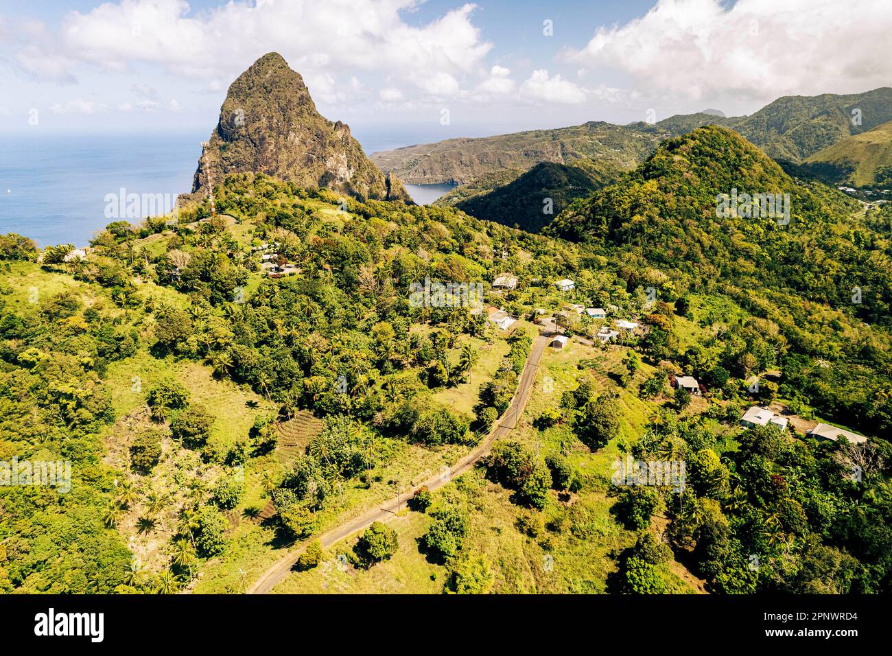 Pitons mountains in st lucia hi-res stock photography and images - Alamy