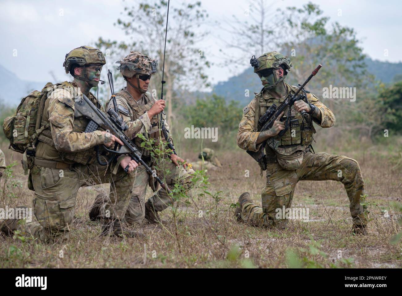 U.S. and Australian Army soldiers, with Joint Australian Training Team ...