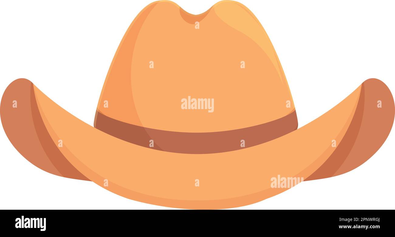 Rancher cowboy hat icon cartoon vector. Rodeo fashion. Texas costume ...