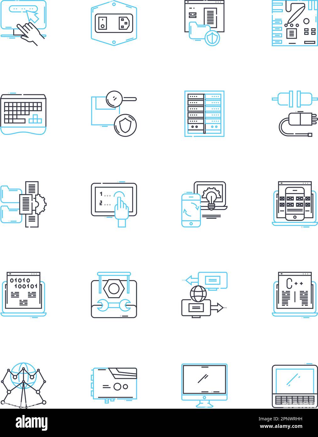 Solar energy linear icons set. Photovoltaics, Panel, Sunlight ...