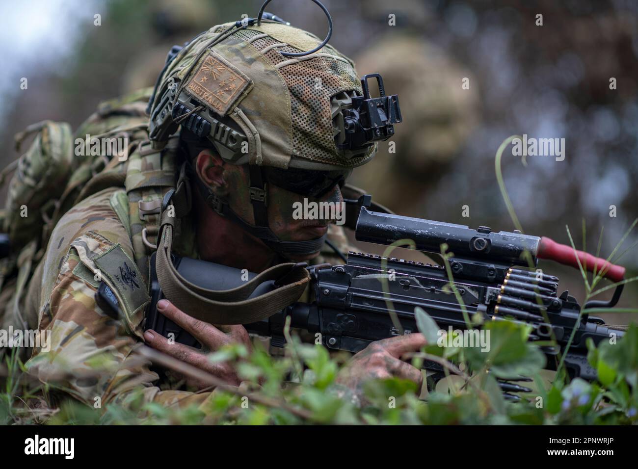 An Australian soldier, with Joint Australian Training Team-Philippines ...