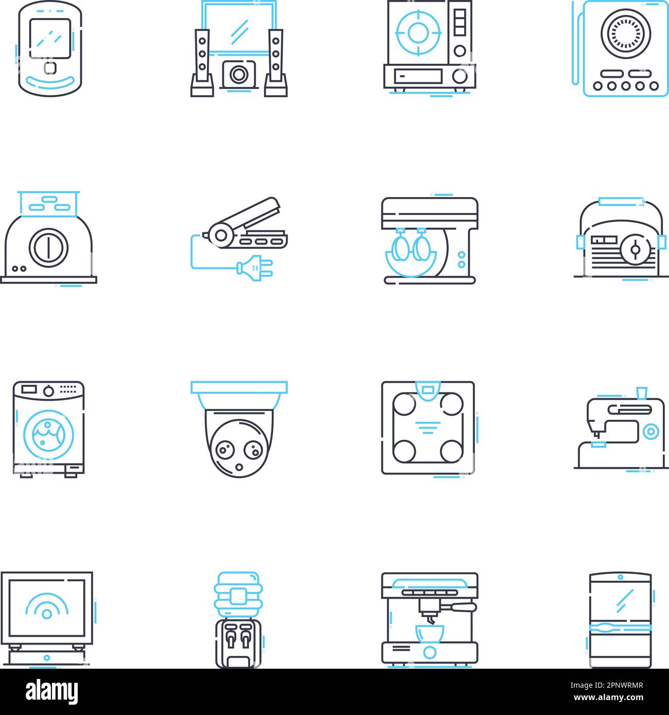 Complements linear icons set. Enhance, Support, Complete, Supplement ...