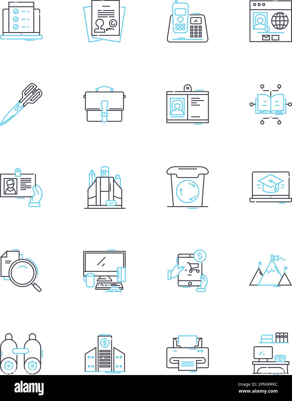 Necessary enterprise linear icons set. Vital, Essential, Indispensable ...
