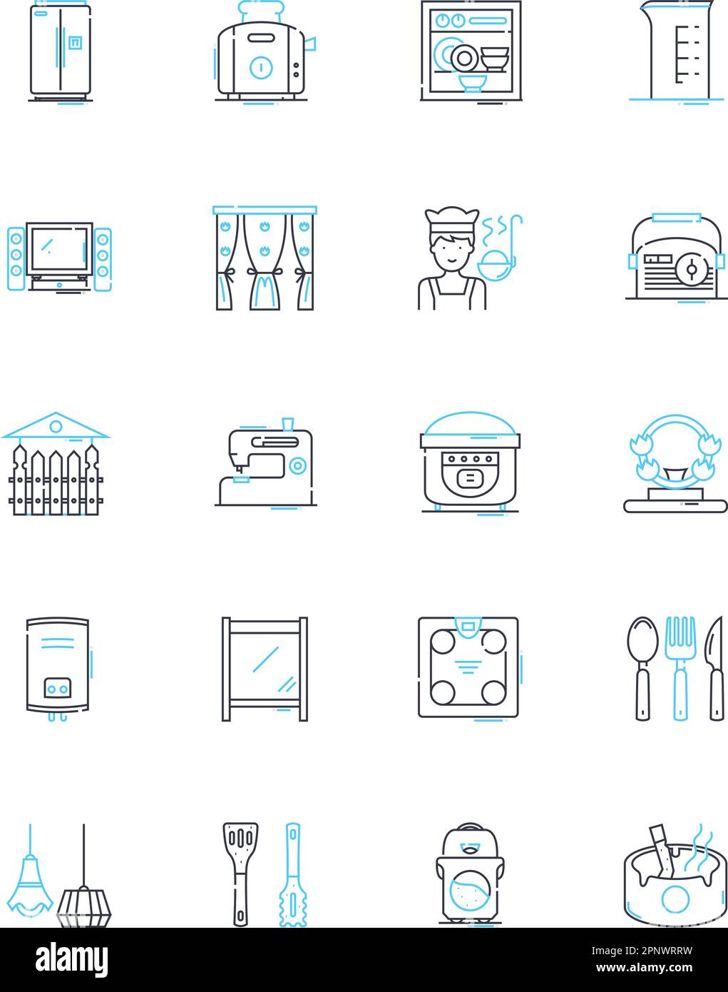 Recreational enjoyment linear icons set. Amusement, Playfulness ...