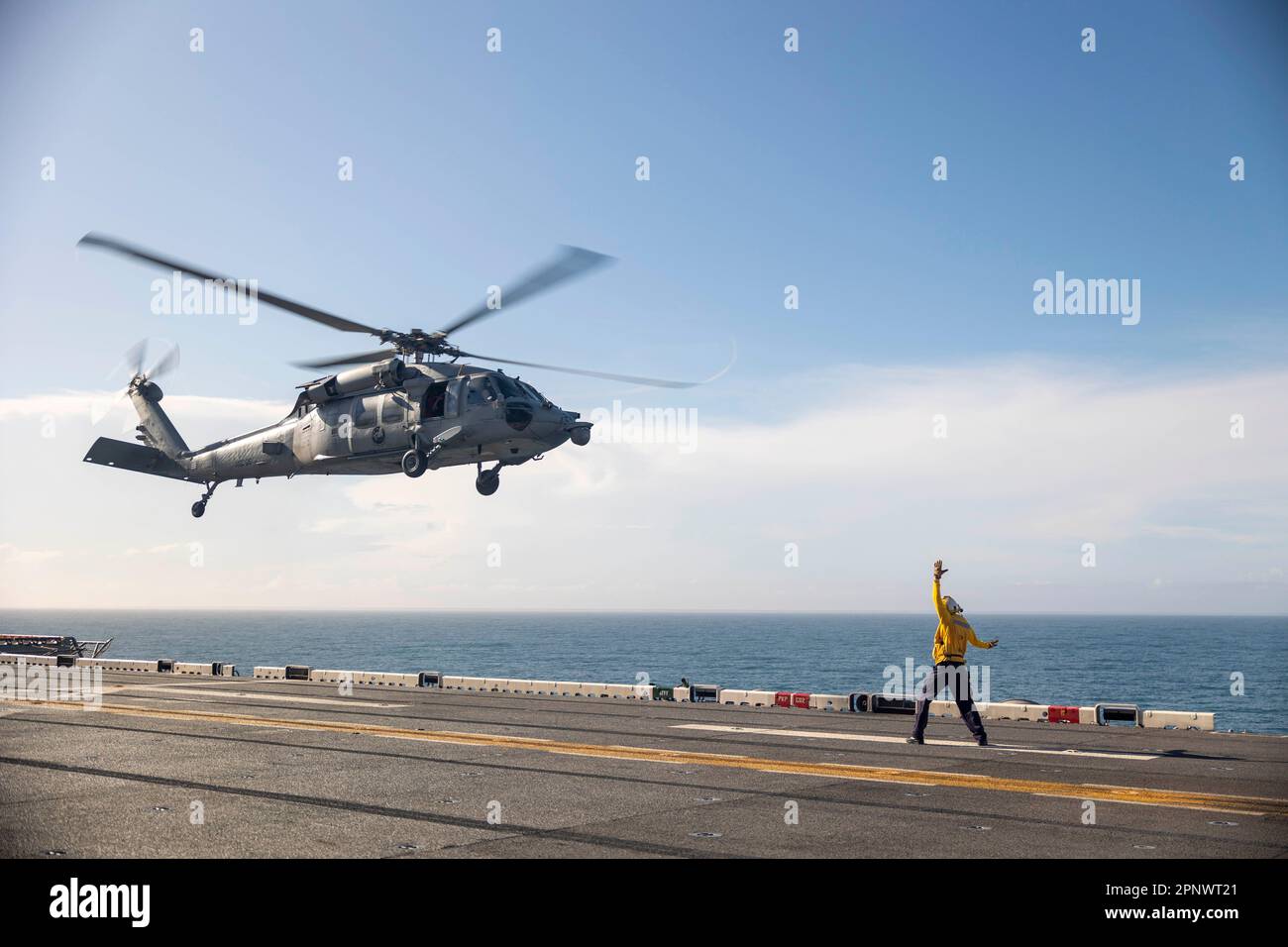 230414-N-HA192-1214 ATLANTIC OCEAN (April 14, 2023) Aviation Boatswain ...