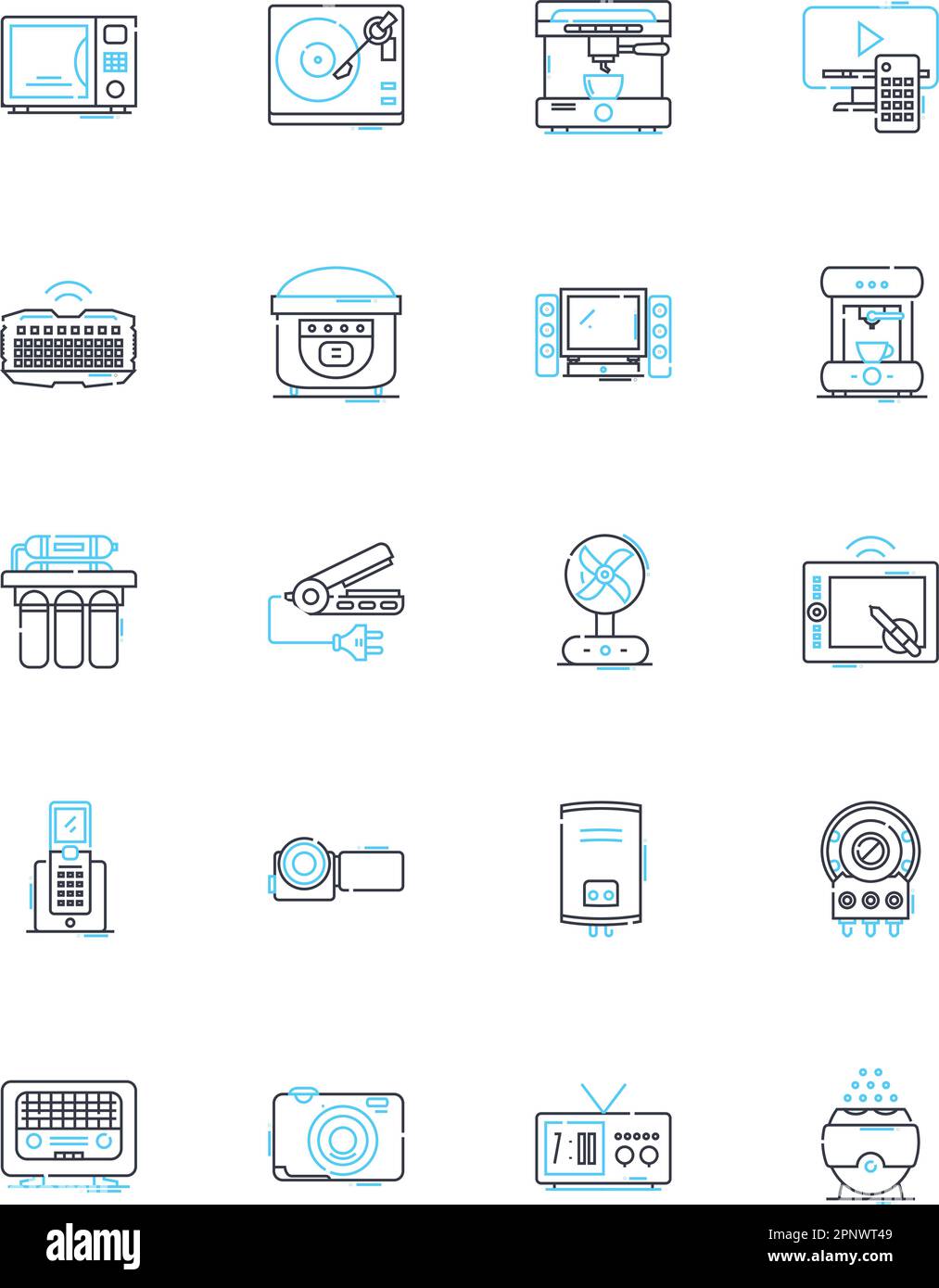 Clever household linear icons set. Innovative, Resourceful, Smart ... Clever household linear icons set. Innovative, Resourceful, Smart ...