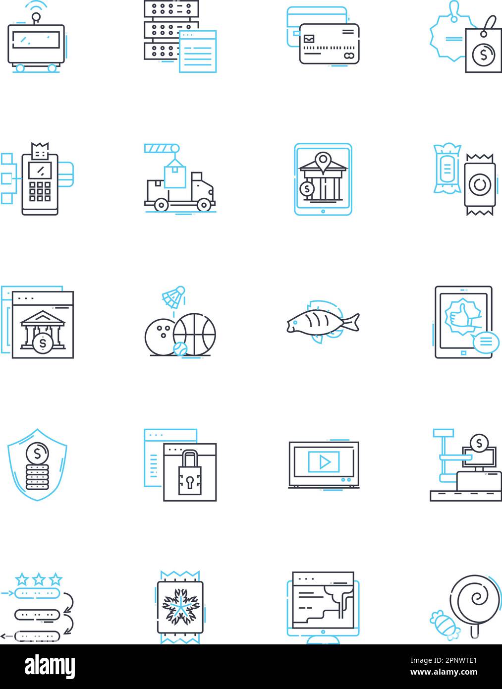 Human resources linear icons set. Recruitment, Training, Development ...