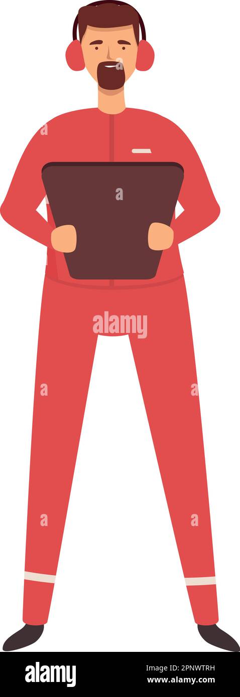 Racing team support icon cartoon vector. Race car. Sport driver Stock ...