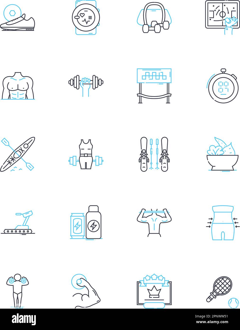 Exercise enterprise linear icons set. Fitness, Health, Wellness ... Exercise enterprise linear icons set. Fitness, Health, Wellness ...