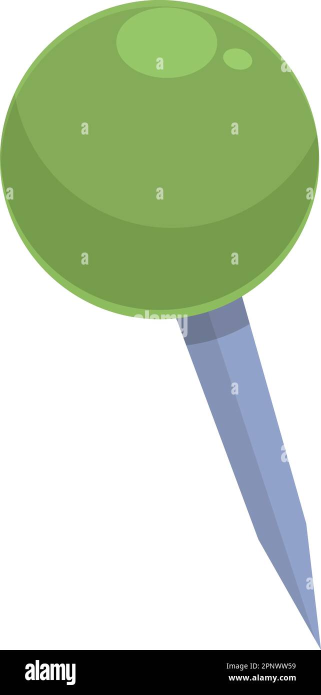 Board pin icon cartoon vector. Paper pushpin. Note school Stock Vector ...