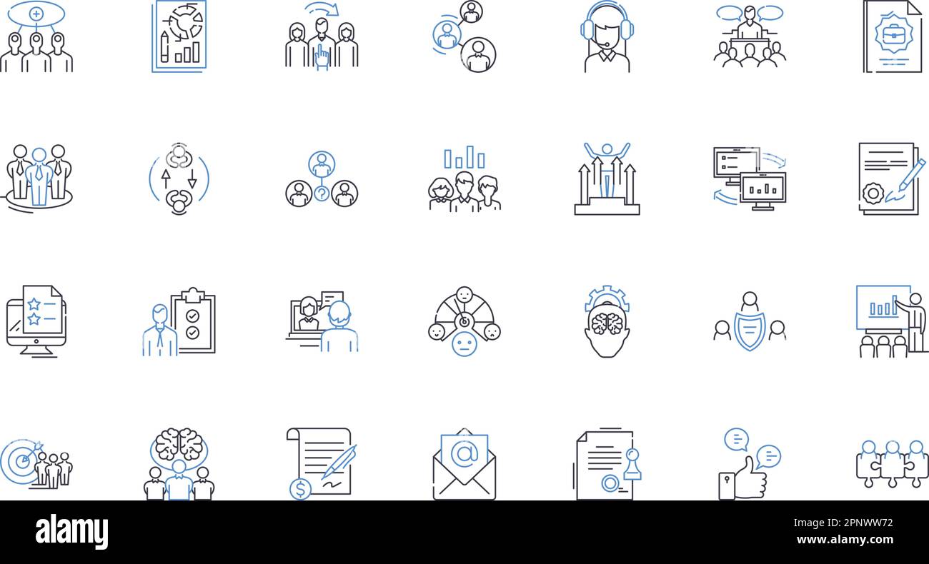 Sales strategy line icons collection. Tactics, Prospecting, Conversion ... Sales strategy line icons collection. Tactics, Prospecting, Conversion ...
