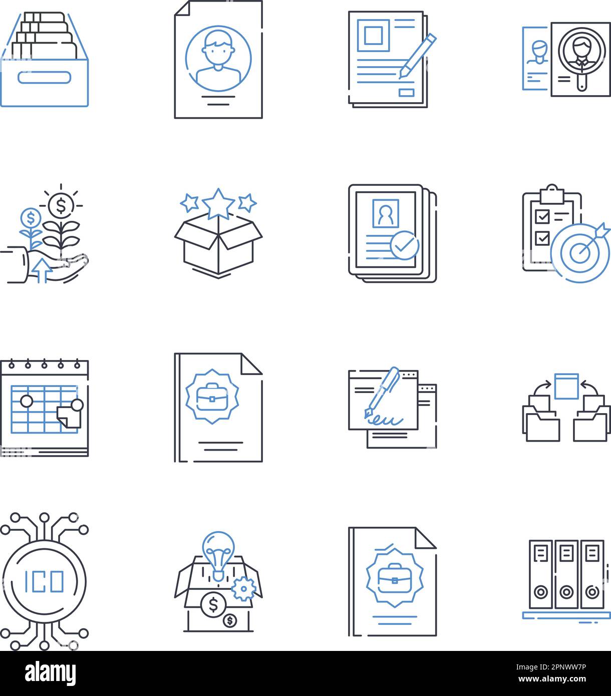 Order processing line icons collection. Logistics, Fulfillment ... Order processing line icons collection. Logistics, Fulfillment ...