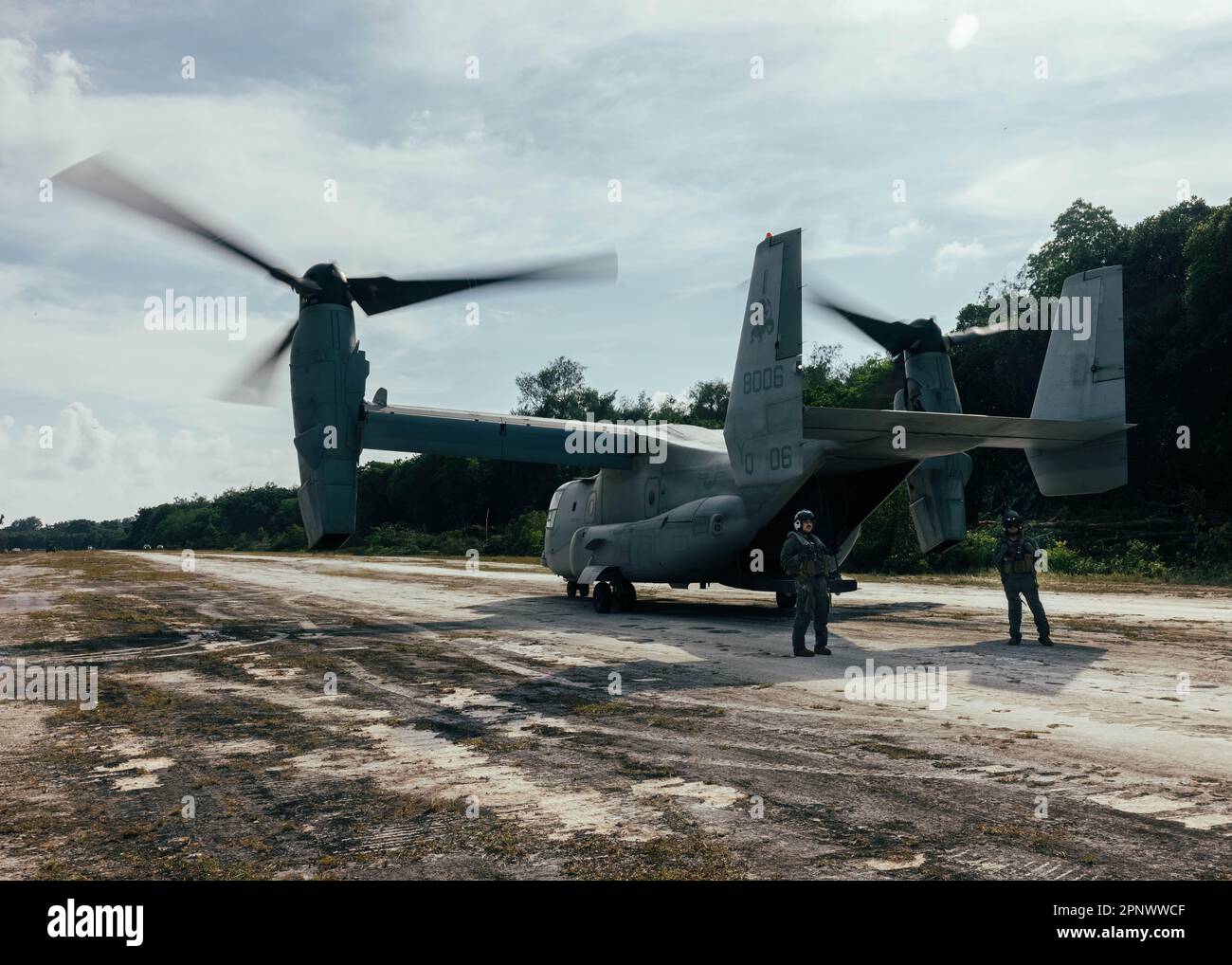 U.S. Marine Corps Capt. Andrei Ghioca, left, a VMM V-22 pilot, and ...