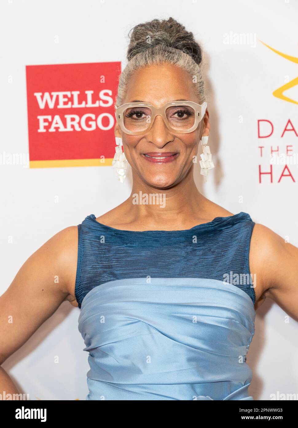 Chef Carla Hall wearing dress by Ann Taylor attends Dance Theatre of ...