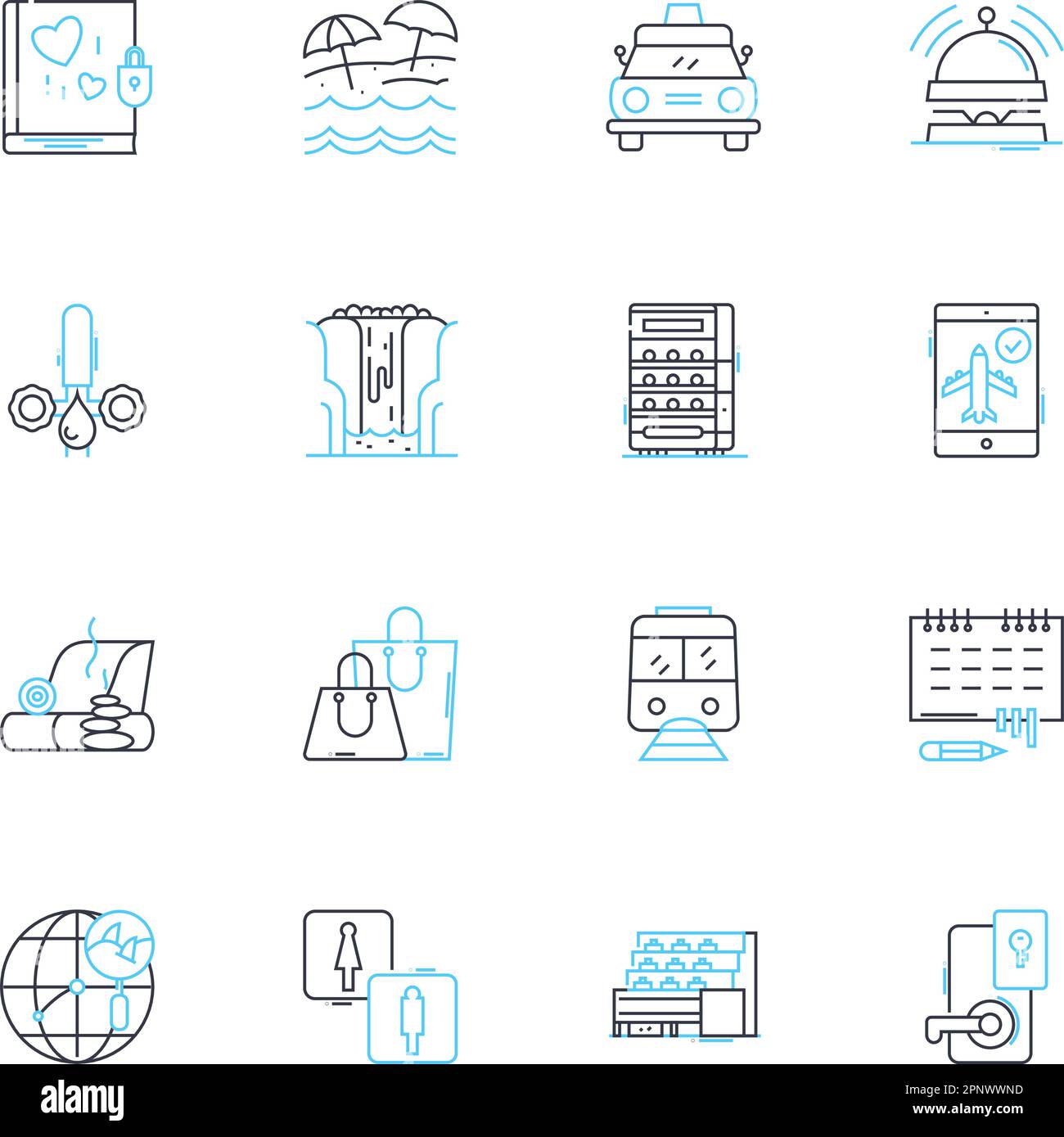 Lively entertainment linear icons set. Vibrant, Dynamic, Energetic ...